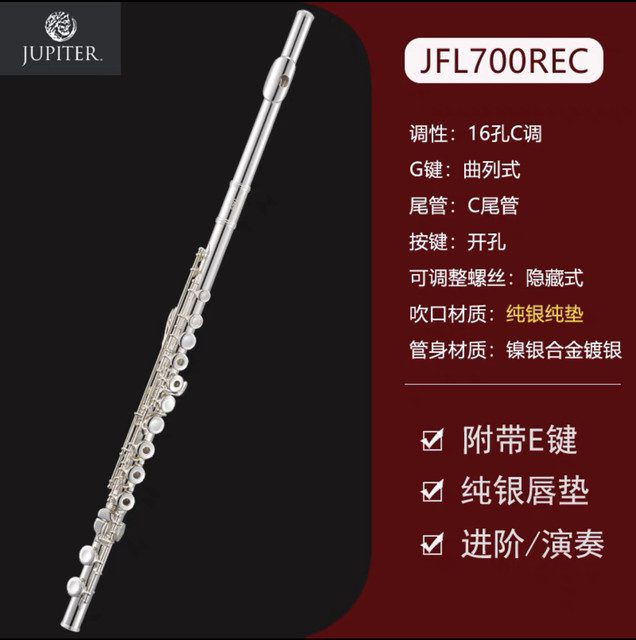 Taiwan JUPITER JUPITER Flute 700E 700RE REC 710E 1000RECE key 16 closed ...