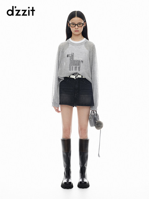 dzzit styling sweater, autumn and winter gentle and fashionable color ...