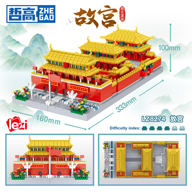 Chinese building blocks micro-particles ancient architecture Forbidden ...