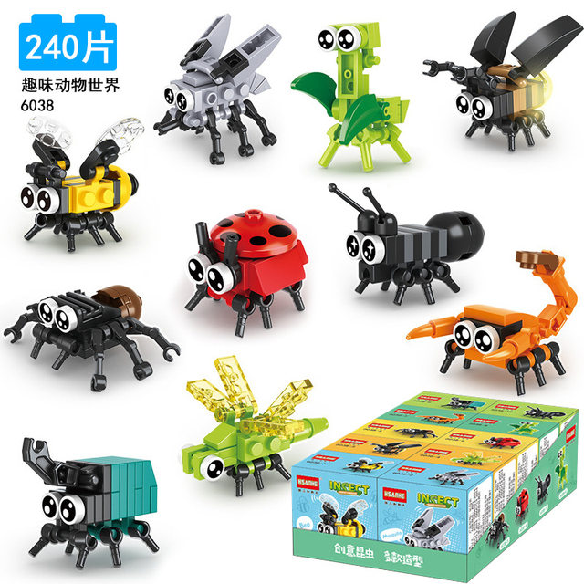 Building blocks blind box children's assembled educational toys girls ...