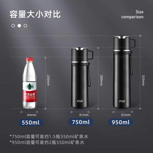 Fuguang 316 Stainless Steel Insulation Cup Men's Large Capacity 2023 New Portable Smooth Bubble ...