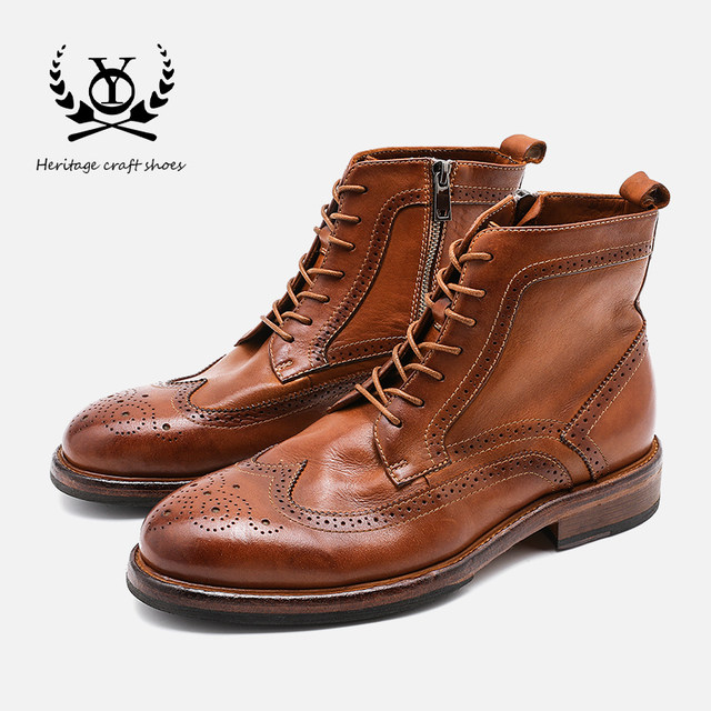 Brock men's Martin Boot Boots Bingfeng Gang Gang Gang Leather Boots ...