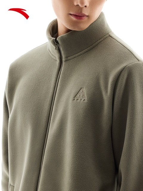 Anta Fire Shell Fleece Jacket Earth Shell 2.0 Men's Anti-static Fleece ...