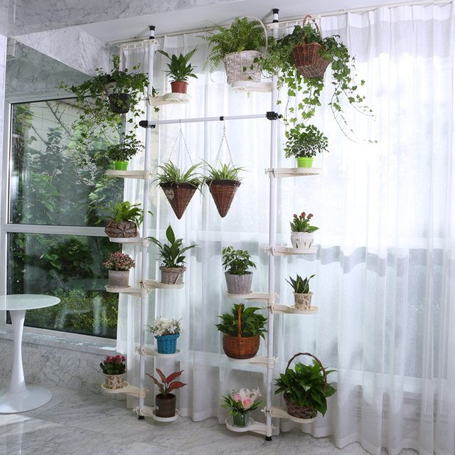 Top-to-bottom flower stand, multi-layer indoor creative combination ...