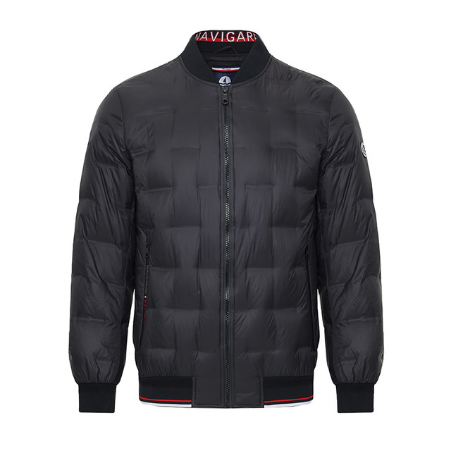 [Light and warm] Navigare Italian small sailing black down jacket men's ...