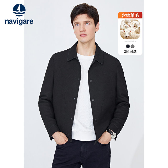 [Wool] Navigare Italian small sailing boat autumn new casual jacket men ...