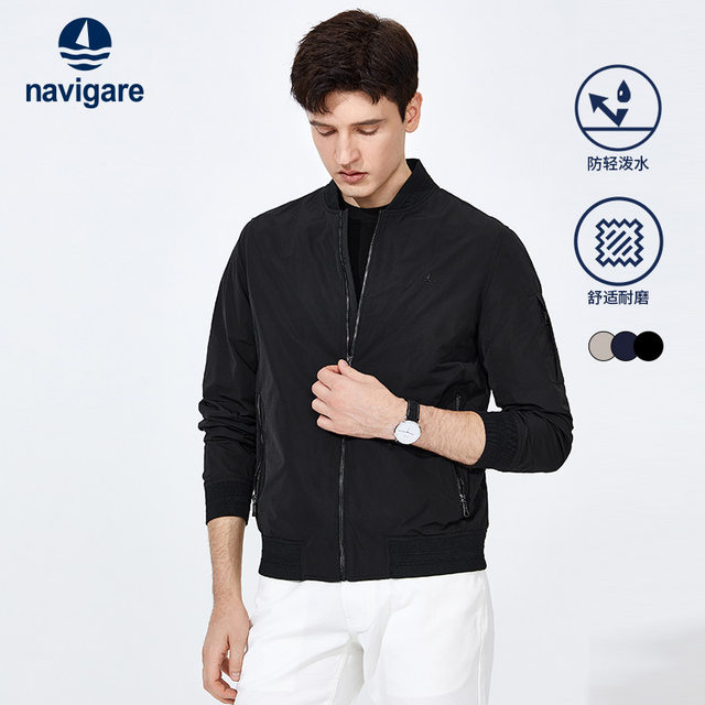 [Waterproof] Navigare Italian small sailing black bomber jacket autumn ...