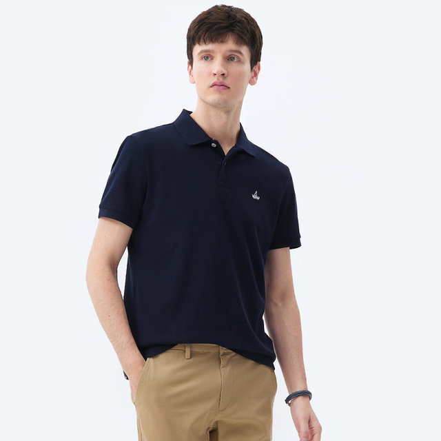 Navigare Italian small sailing high-end short-sleeved polo shirt men's ...