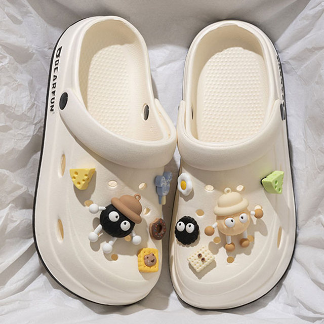 Briquette Crocs Women's 2024 New Summer Outerwear Thick Sole Increased ...