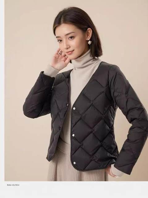 Winter short light thin down jacket inner bile female coat inside ...