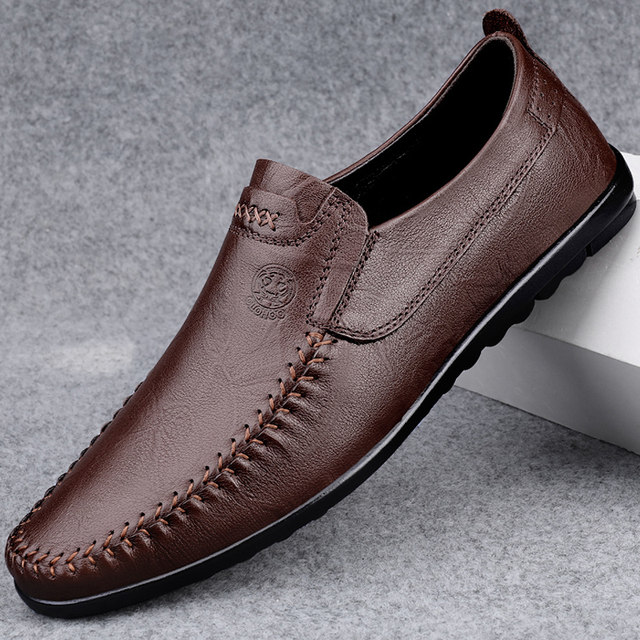 Uncle men's shoes broken size clearance autumn casual leather shoes men ...