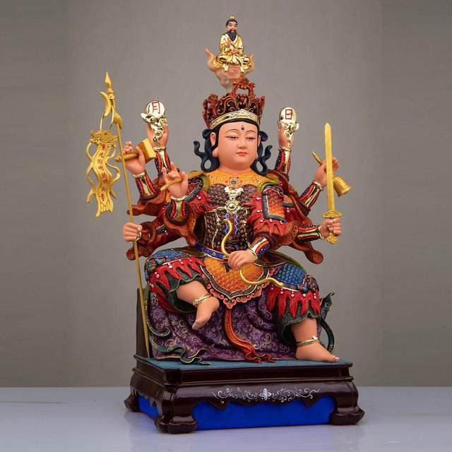 Collection of white marble ancient color Doumu Yuanjun statue for home ...