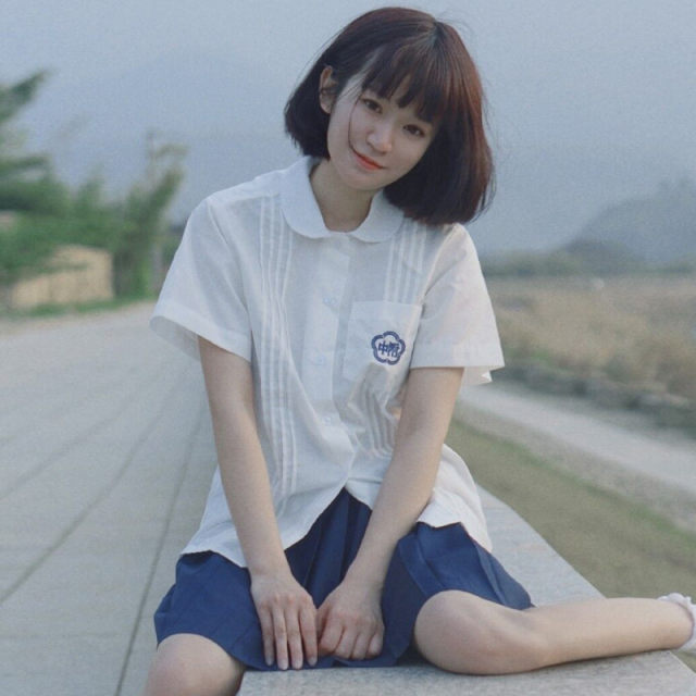 Affiliated middle school uniform JK uniform wind piano pleated short ...