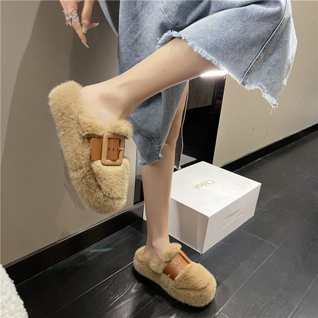Internet celebrity Baotou half slippers for women, 2024 spring and ...