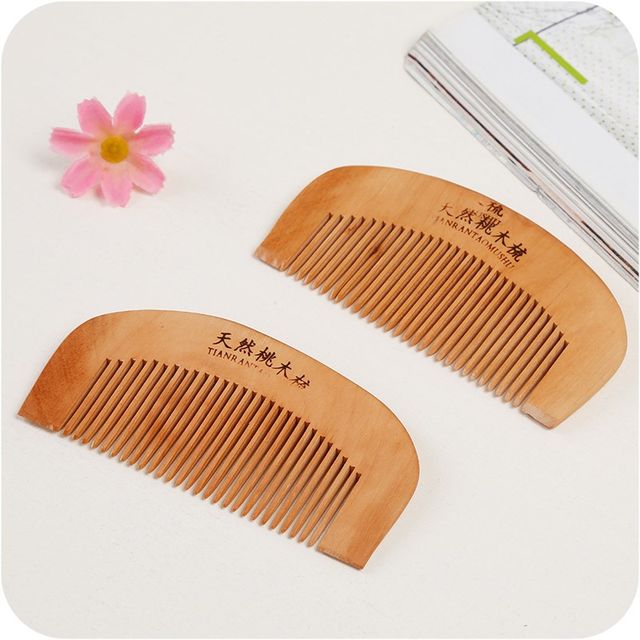 Boutique peach wood comb comb smooth hair massage home comb men and ...