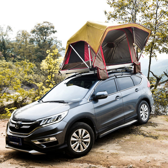 SUV car fully automatic roof tent outdoor self-driving tour double car ...