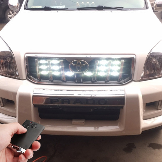 Car decoration led strong light super bright high beam warning light ...