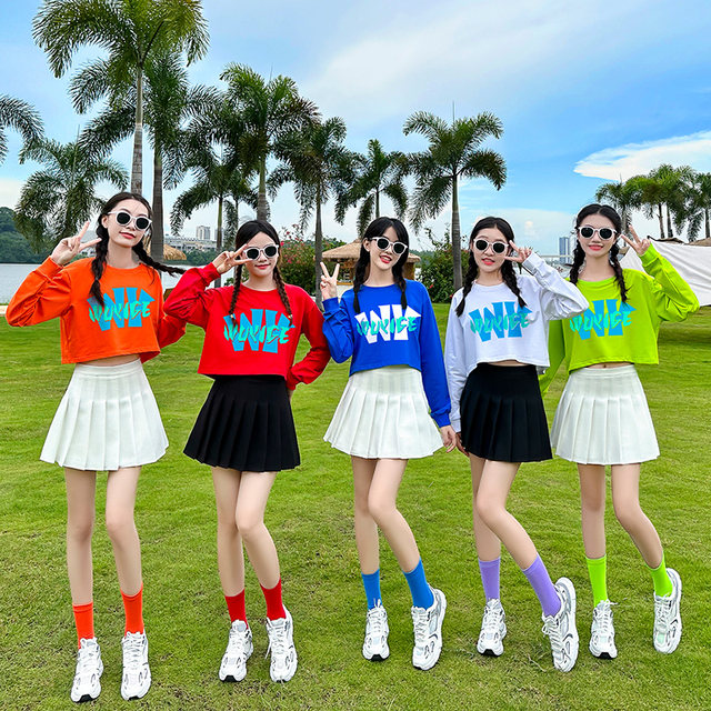Jazz Dance Clothing for Girls' Group Autum Jazz Style Dance Tops Loose ...