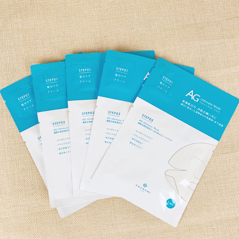日本cocochi ag抗糖面膜胶原蛋白修复保湿提亮紧致5片1盒-淘宝网