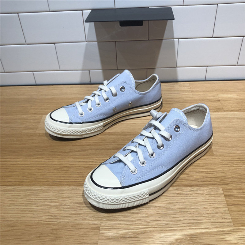 Converse Converse new 1970s gray -blue low -help men's and women's ...