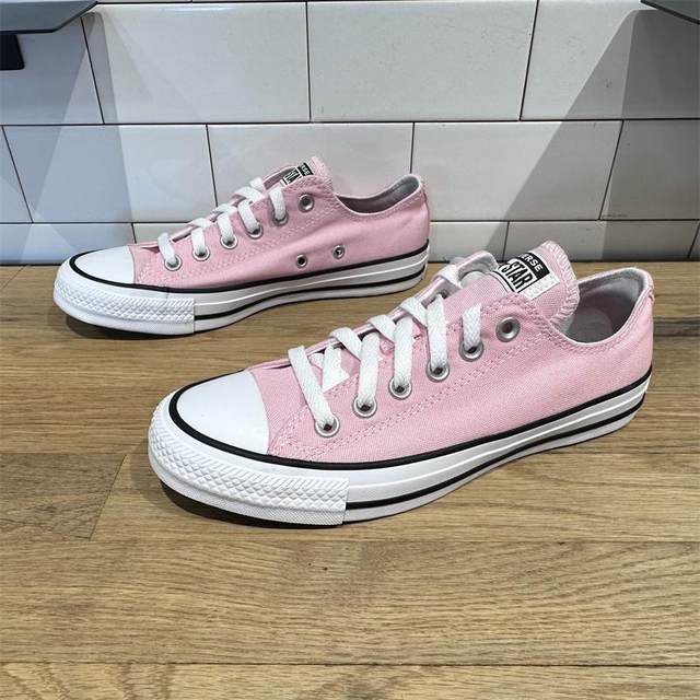 CONVERSE Converse's new All Star light pink men's and women's low-cut ...
