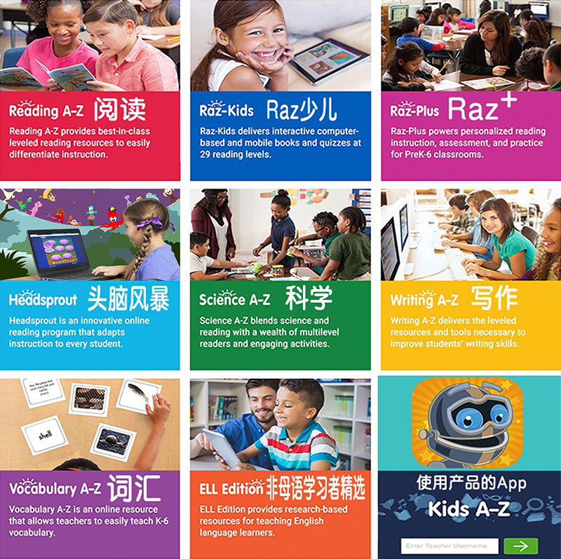 Raz English Graded Reading Picture Book Set - Kids Reading AZ Full Set ...