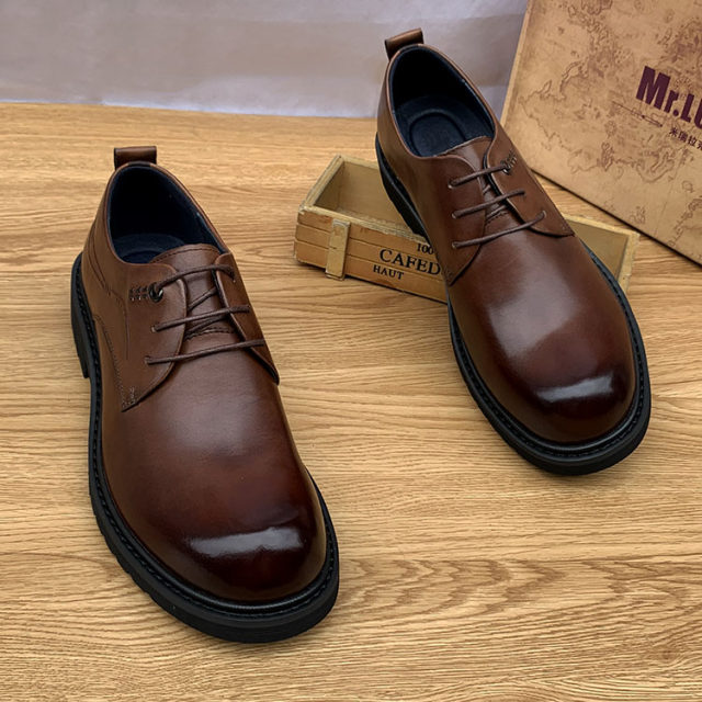 Foreign trade clearance men's shoes business casual men's leather shoes ...