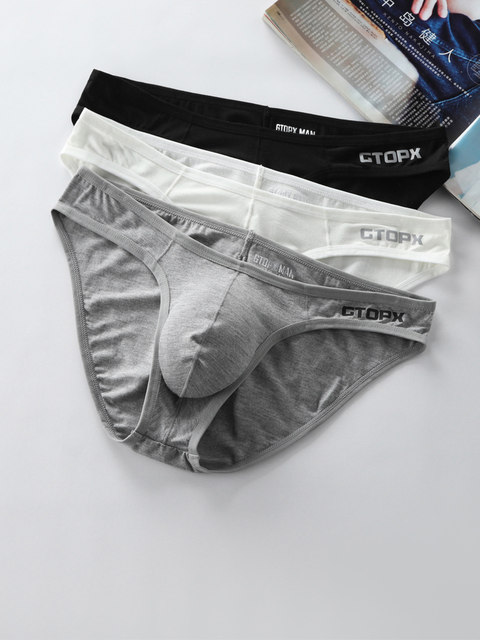 Senior Abe men's briefs low waist sexy narrow edge modal U convex ...