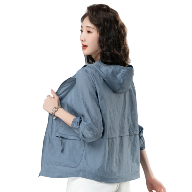 Thin hooded jacket for women 2024 summer new Korean style loose large ...