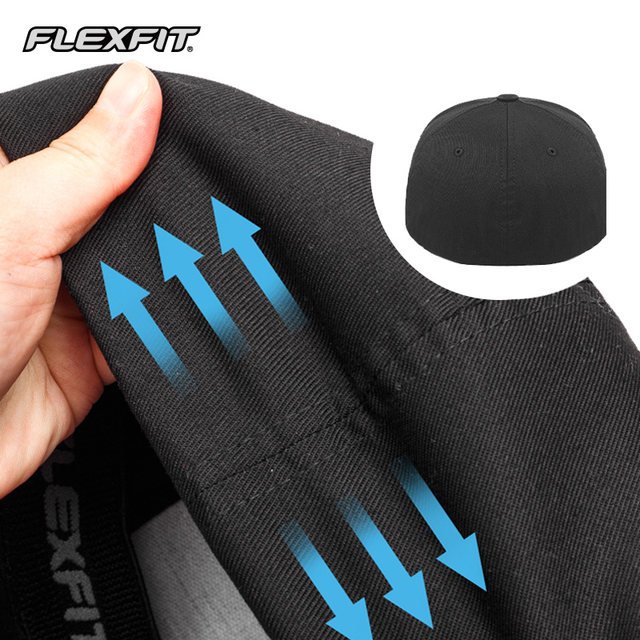 FLEXFIT American hard-top baseball cap for men and women high top fully ...