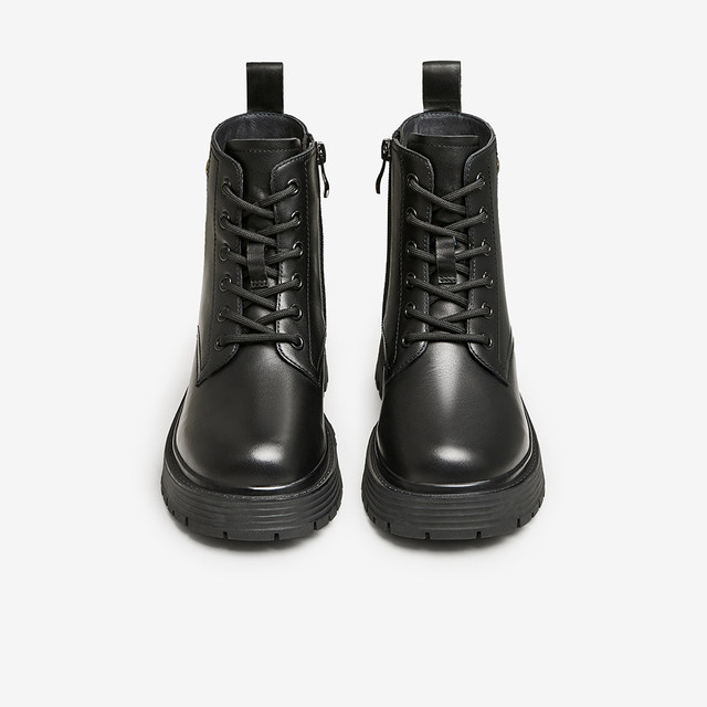 TATA British thick-soled Martin boots women's boots plus velvet ...