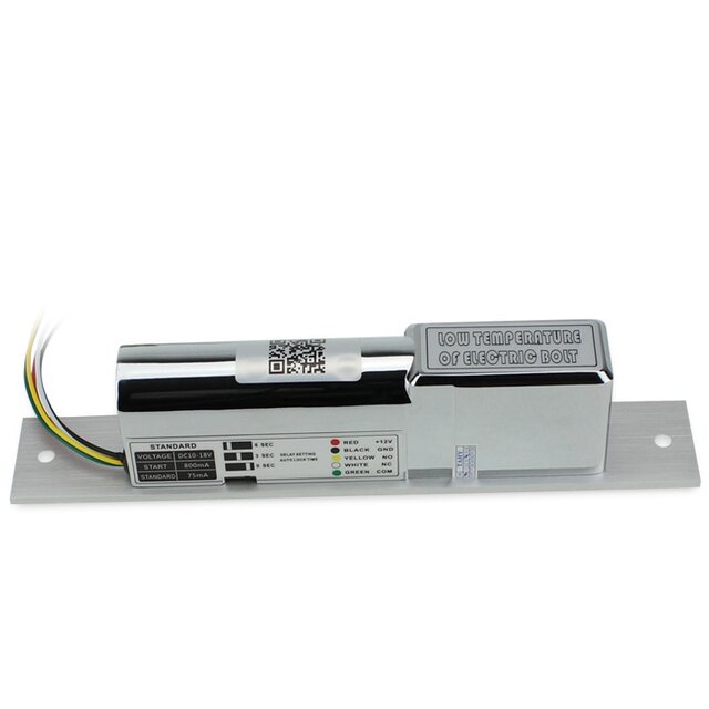 Double-door frameless glass door surface-mounted electric bolt lock ...