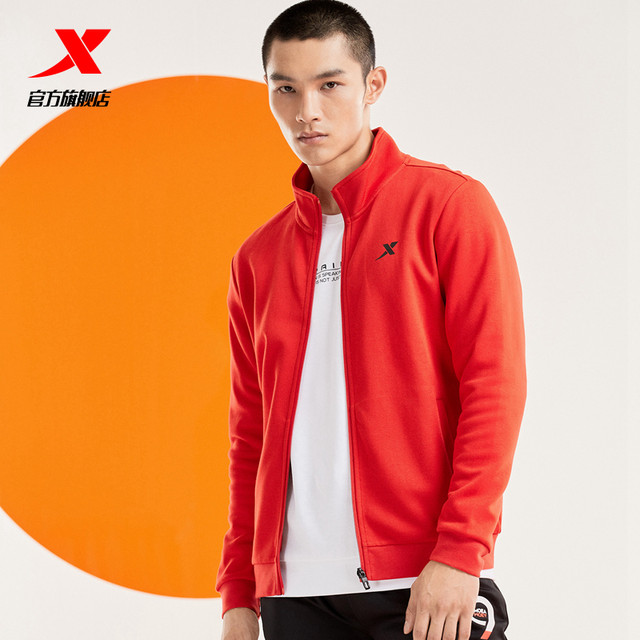 Xtep Sports Velvet Jacket Men's 2024 Autumn and Winter New Casual ...
