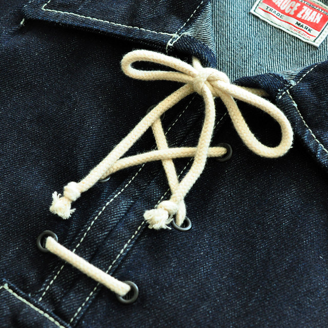 Dip red ear denim nautical jacket men's new autumn men's retro cotton ...