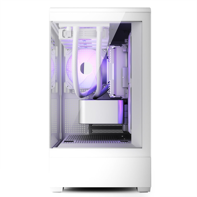 Aigo Xing Canlan M-ATX PC Case - White Transparent Fish Tank Design
