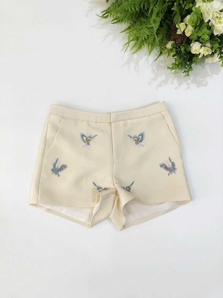 New spring and summer Chinese shorts for women multi-color butterfly ...