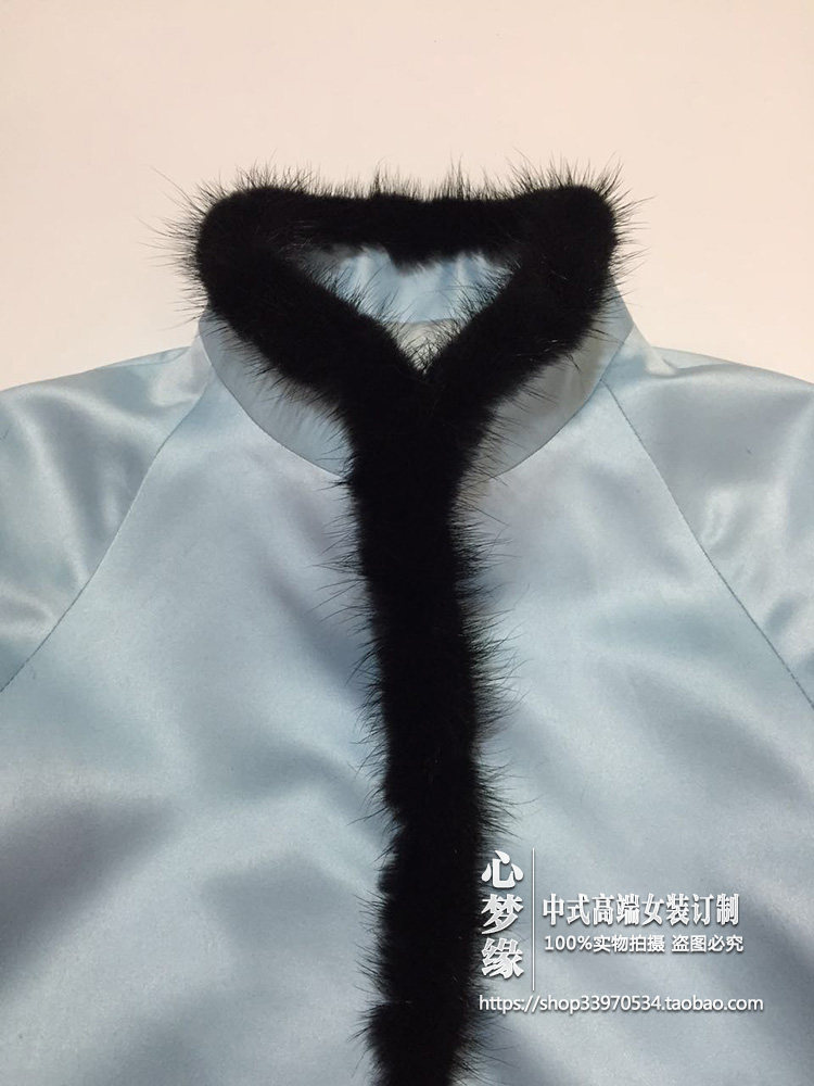 New arrivals at the end of the year Chinese style mink fur embroidered ...