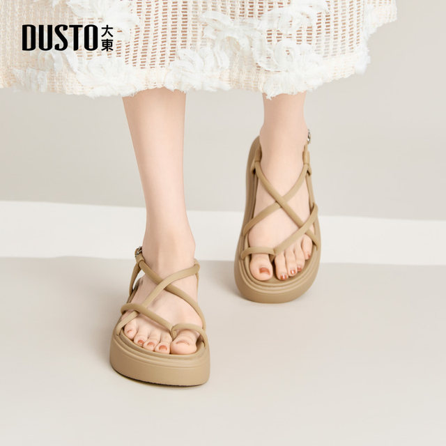 Dadong Strap Sandals Women's Shoes 2024 Summer New Fashion Casual Thick ...