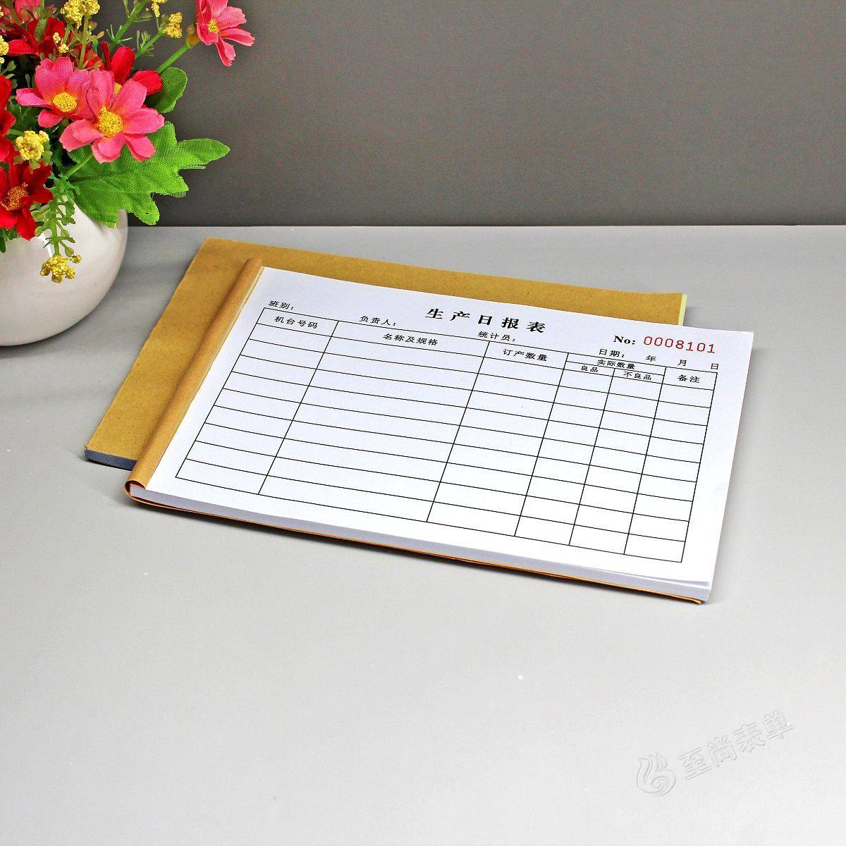 Workshop production daily report, two and three joint production task ...