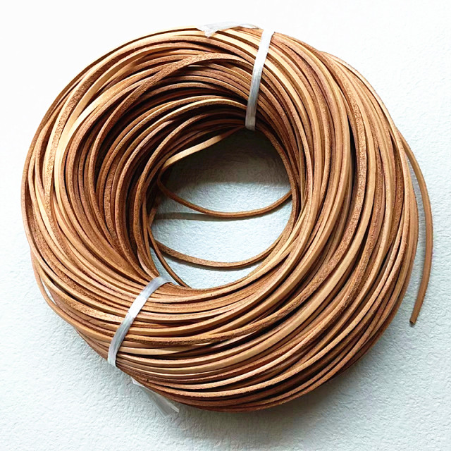 High-grade cowhide rope handmade rope round retro cowhide rope bag ...