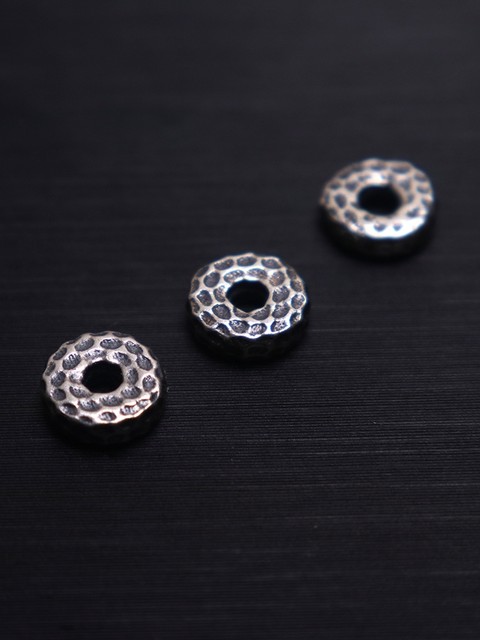 Original sterling silver 925 meteorite spacer, spacer, beads, Bodhi ...