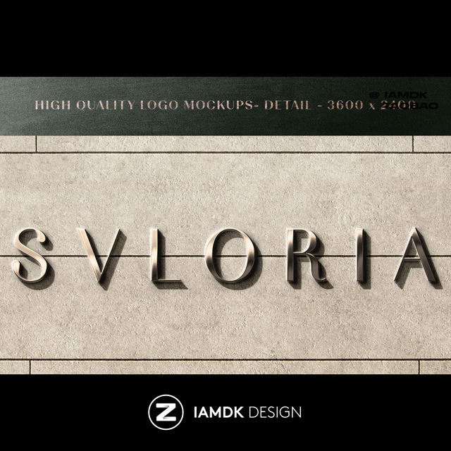 10 advanced 3D three-dimensional metal effect logo design display map ...