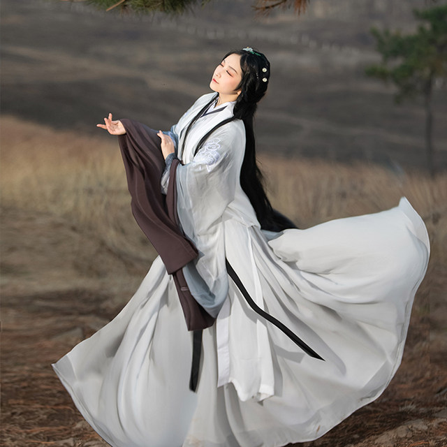 Fengya Original Design Song Yu Song Men 9m Wide Skirt with Large ...