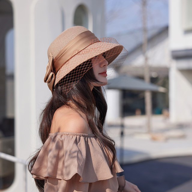 Spring and summer straw hat women's sun hat summer French retro fashion ...