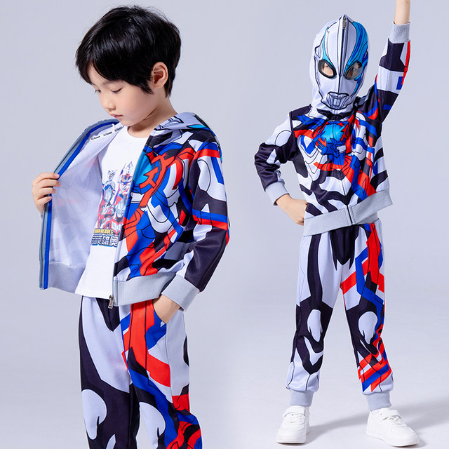 Ultraman Clothes Boys Autumn Suit Set 2025 New Boys Trendy and Cool Two ...