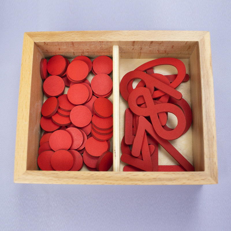 Números y chips de lógica matemática montessori: material didáctico ...