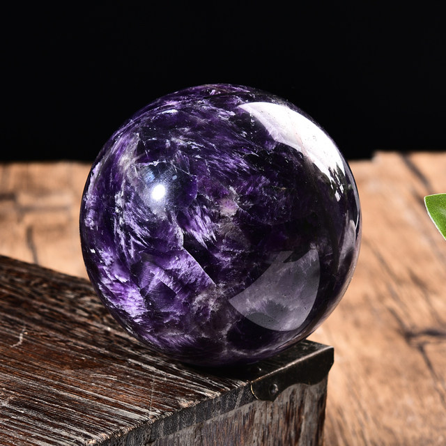 Authentic natural purple crystal ball ornaments amethyst ball home ...