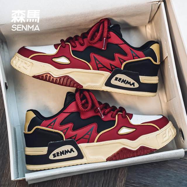 Senma men's shoes 2024 new winter board shoes men's thick bottom casual ...