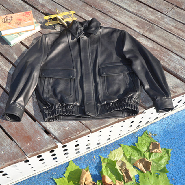 Unisex retro Jisoo large-profile couple's genuine sheepskin leather ...