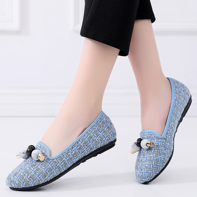 Spring fashion versatile women's shoes are thin and light -mouth single ...